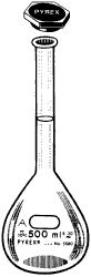 C-5580 Flask, Pyrex®, Volumetric, Class A, Snap-Cap - ATS Life Sciences ...