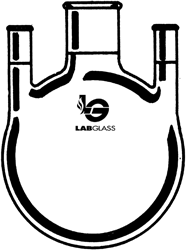 3 Vertical Neck RB Flask 250mL 24/40C 24/40S - SP Wilmad