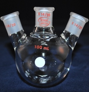 3 Neck Round Bottom Flask 1L 24/40C 24/40S - SP Wilmad
